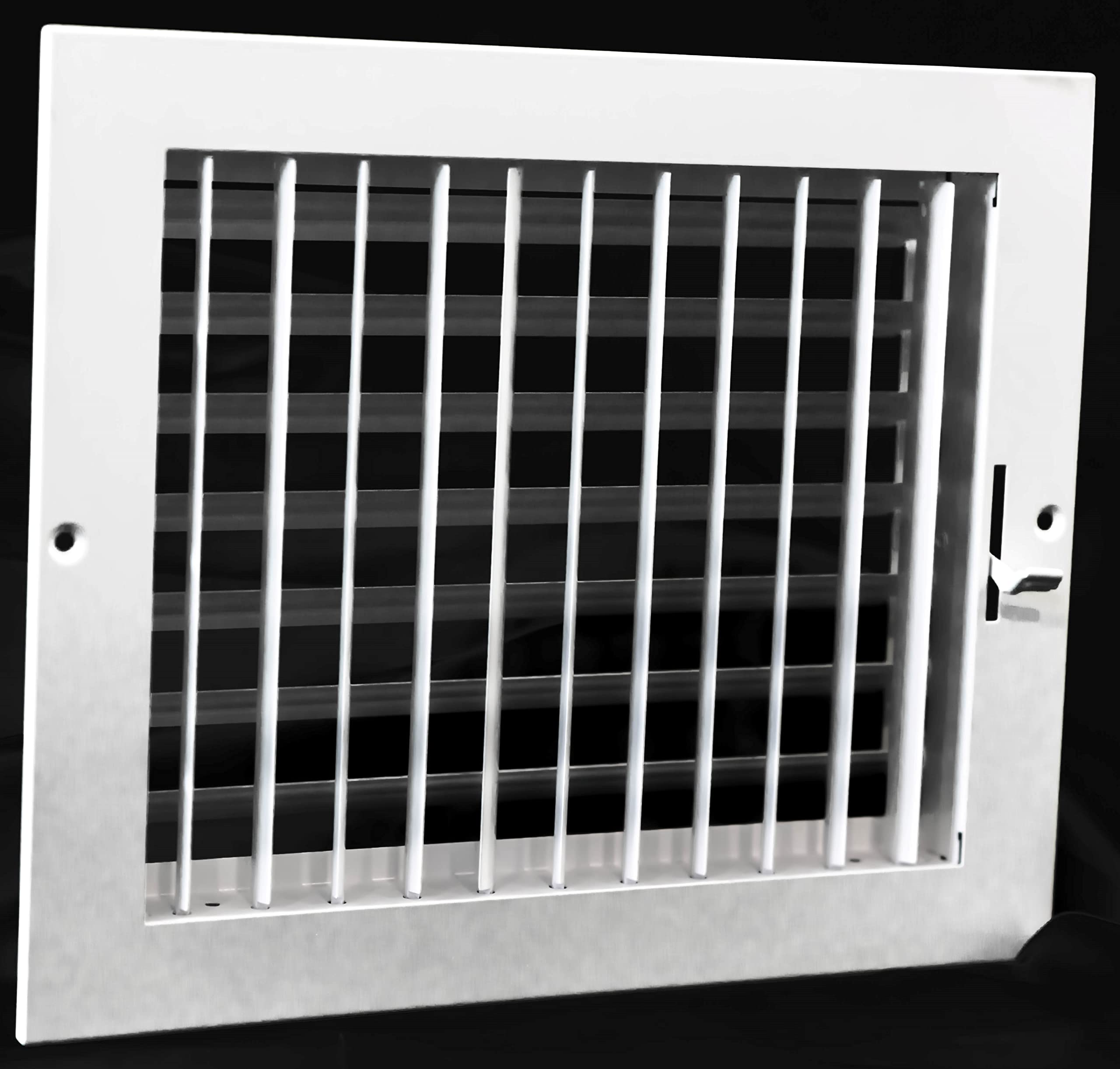 VERTICAL SIDEWALL GRILLE 10X8 WHITE – Penn HVAC