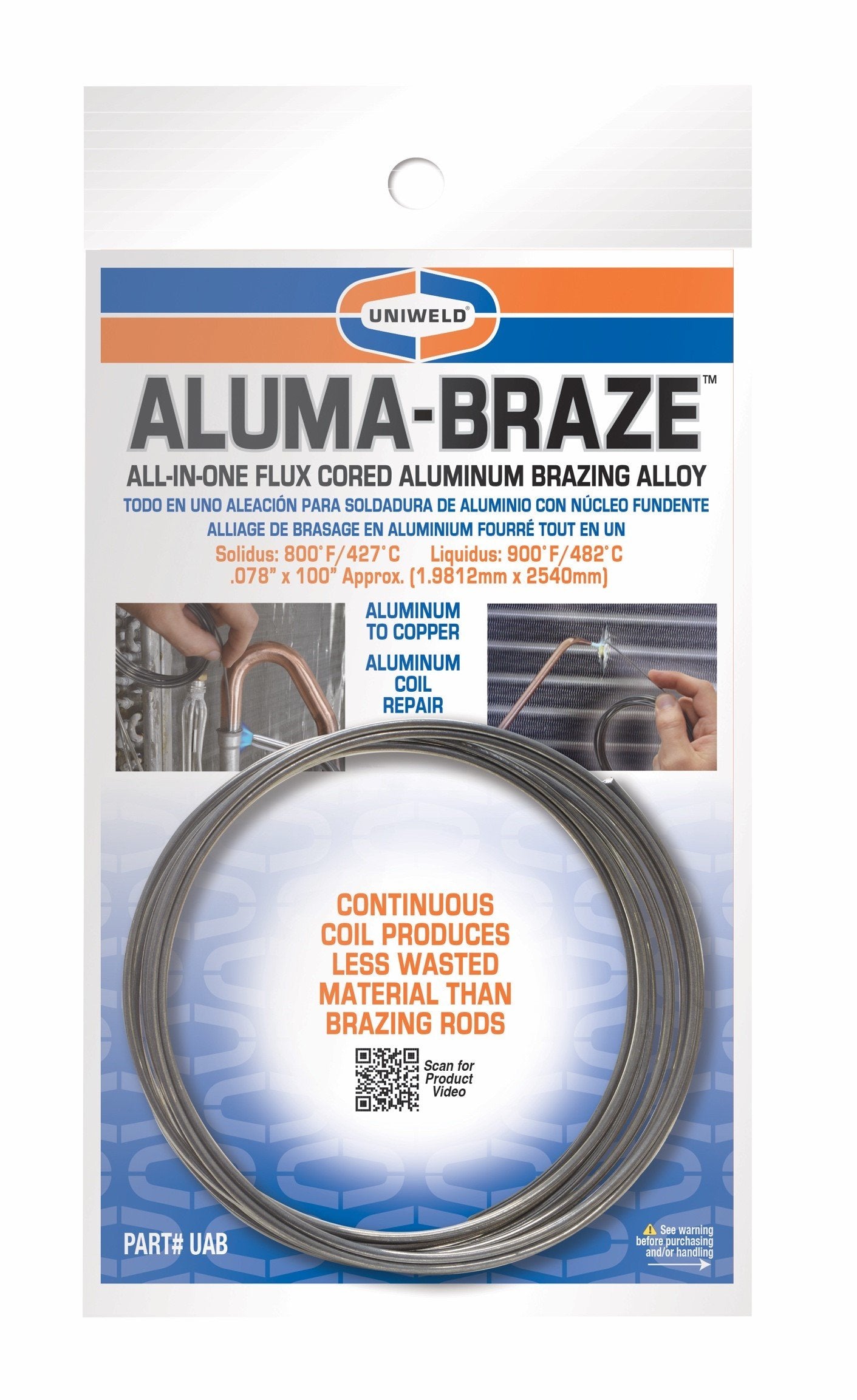 ALUMINUM FLUX CORE BRAZING ROD – Penn HVAC